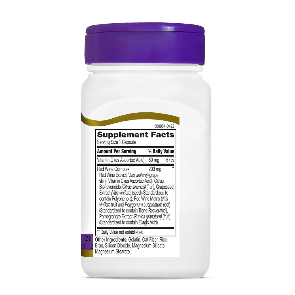 21st Century red wine extract capsules