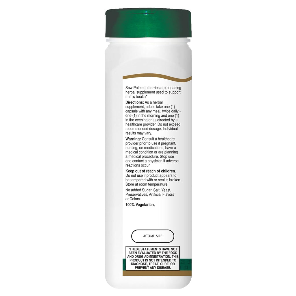 21st century saw palmetto benefits