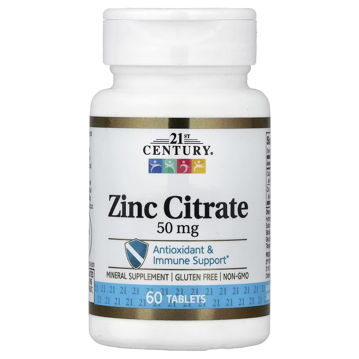 21st Century Zinc Citrate tablets for immune support