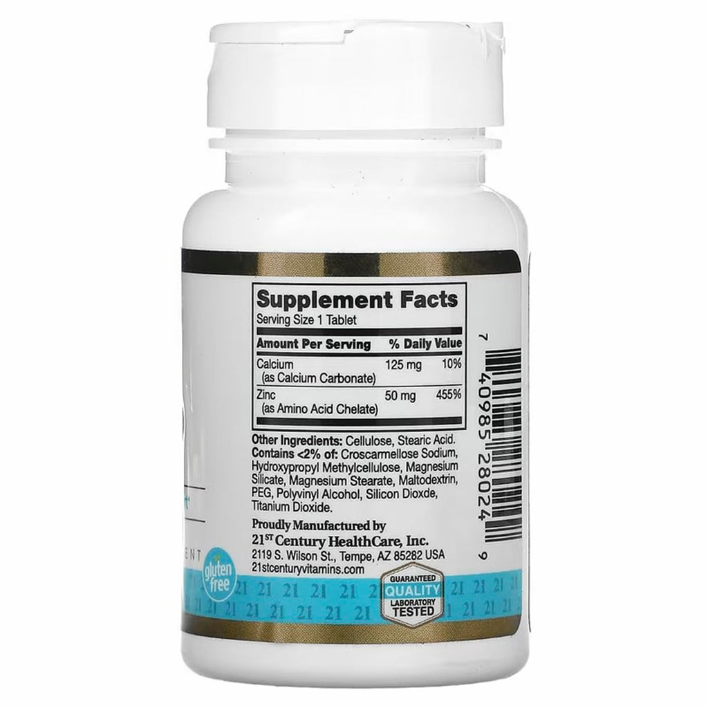 21st century zinc health benefits