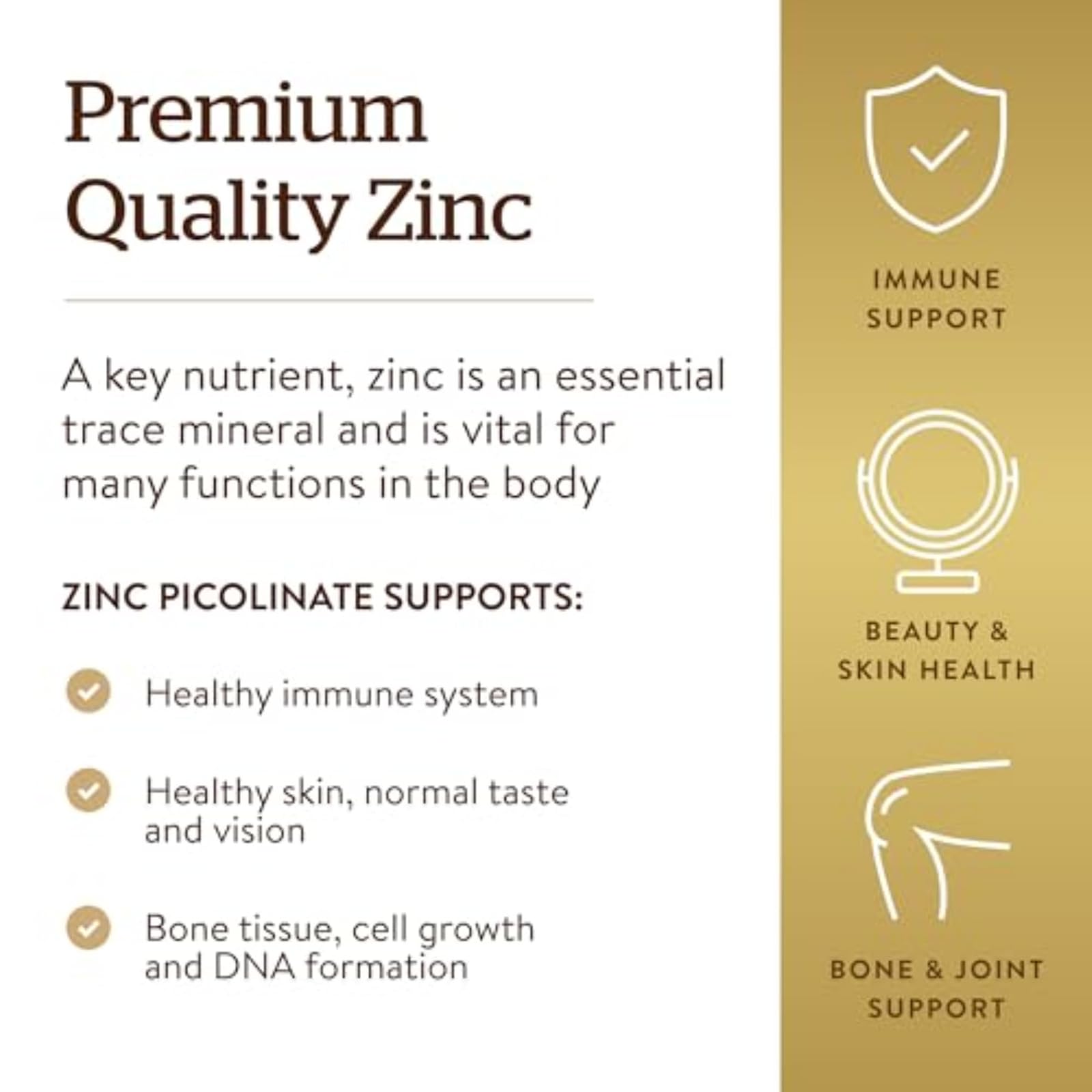 22 mg Zinc for daily wellness