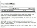 22 mg zinc picolinate supplement