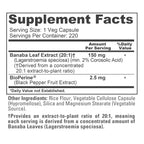 220 veg capsules of banaba leaf
