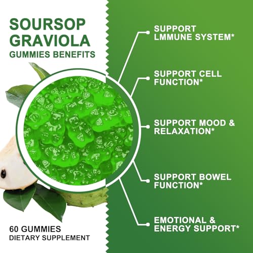 2200mg soursop gummies for daily nutrition
