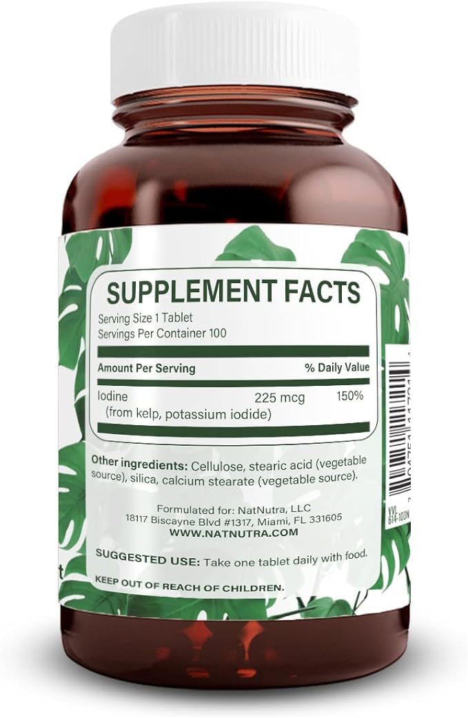 225 mcg iodine for daily health