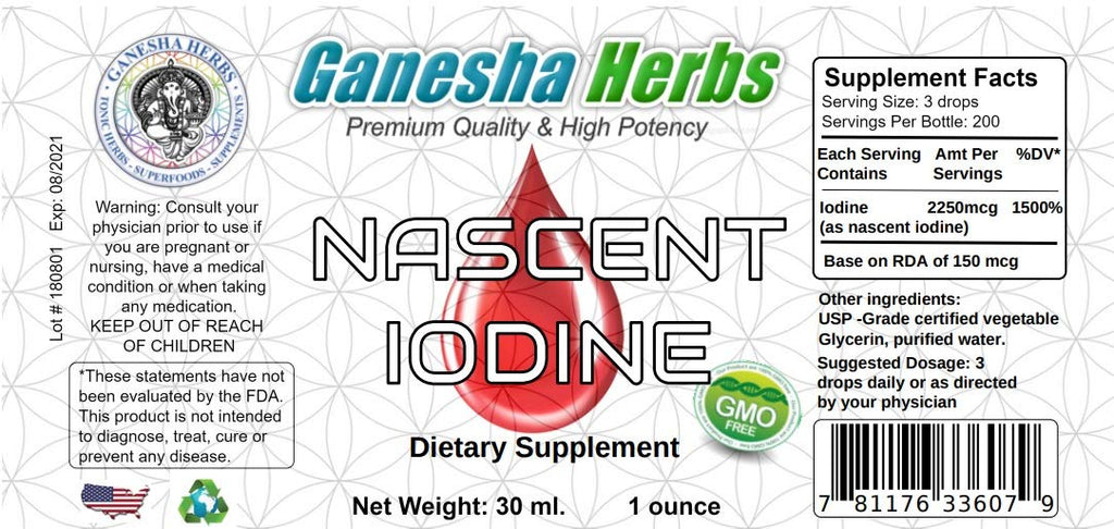 2250mcg iodine per serving