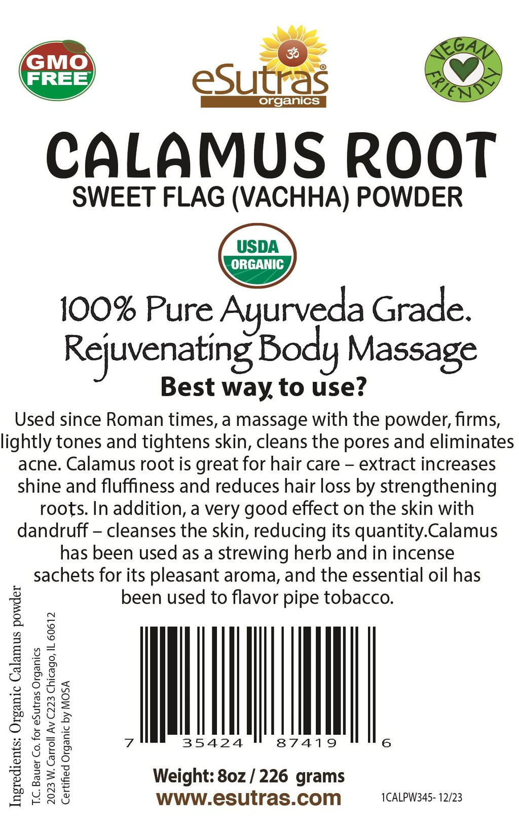 227g Calamus powder for vitality