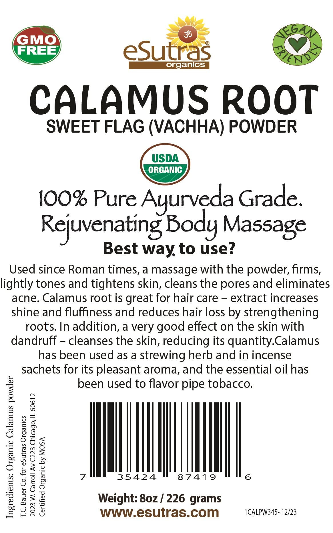 227g Calamus powder for vitality