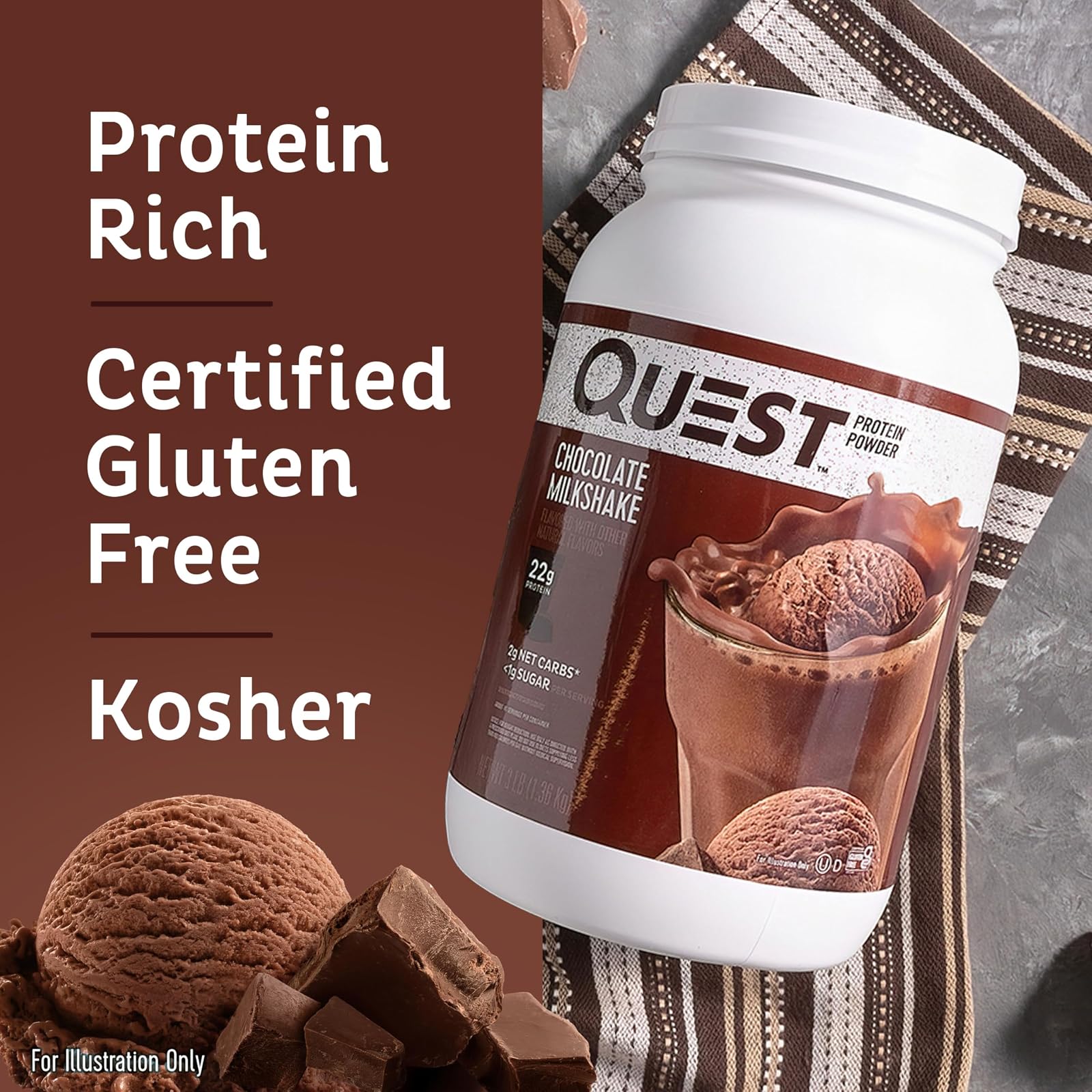 22g protein per serving Quest