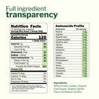 22g protein per serving whey