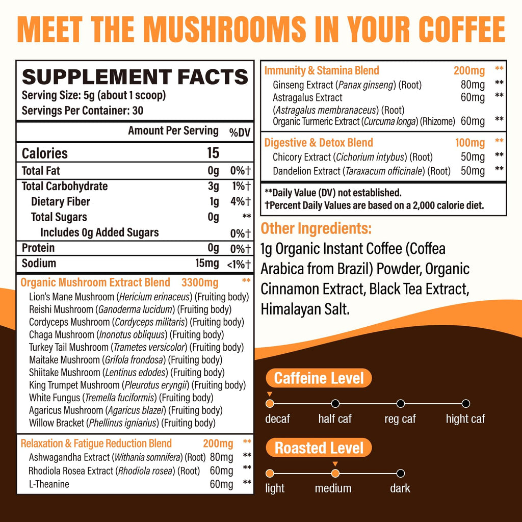 23 in 1 instant mushroom blend