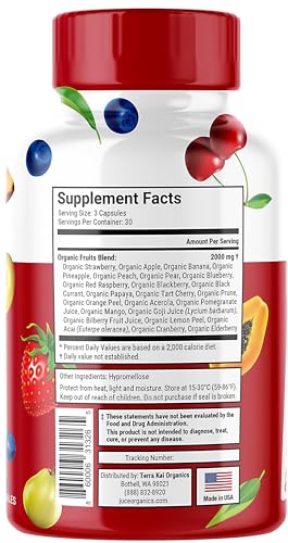 23 organic fruits multivitamin