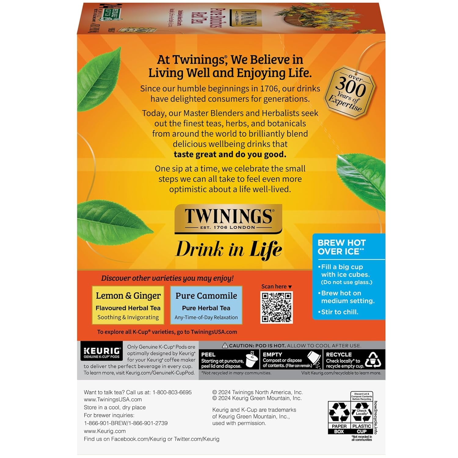 24 count rooibos tea pods