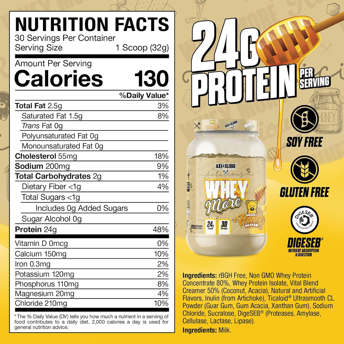24 grams protein per serving
