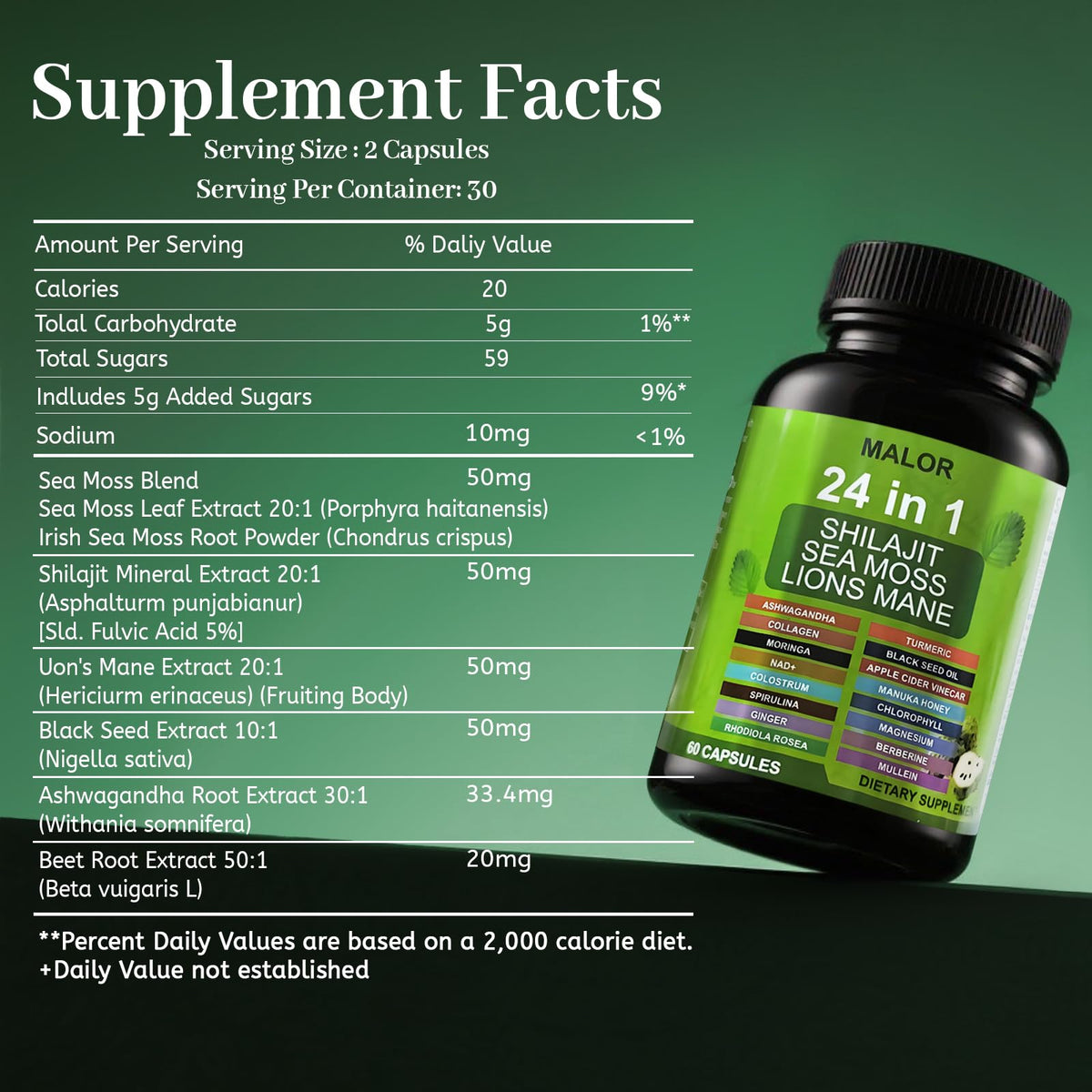 24 in 1 herbal blend capsules
