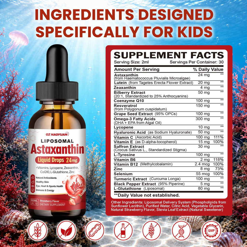 24 mg Astaxanthin antioxidant benefits