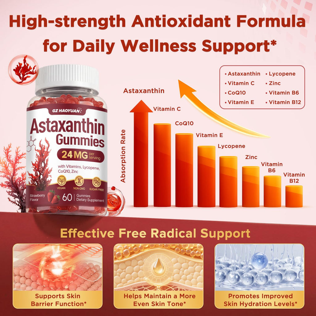 24 mg astaxanthin antioxidant support