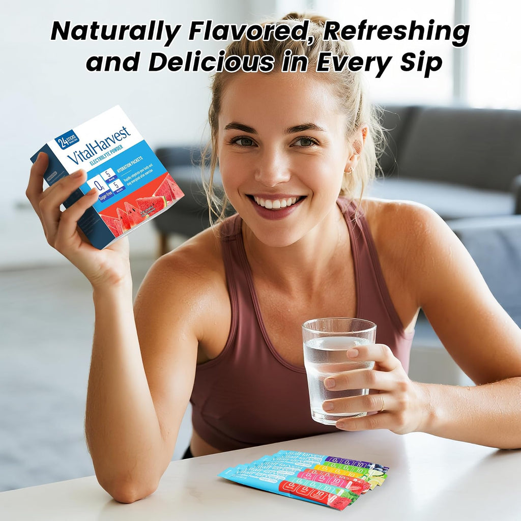 24 sticks of VitalHarvest electrolytes