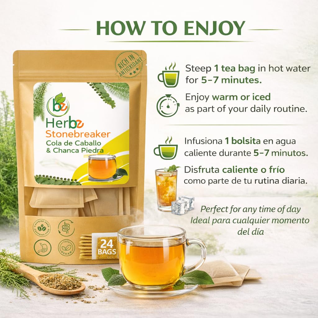 24 tea bags for daily herbal infusion