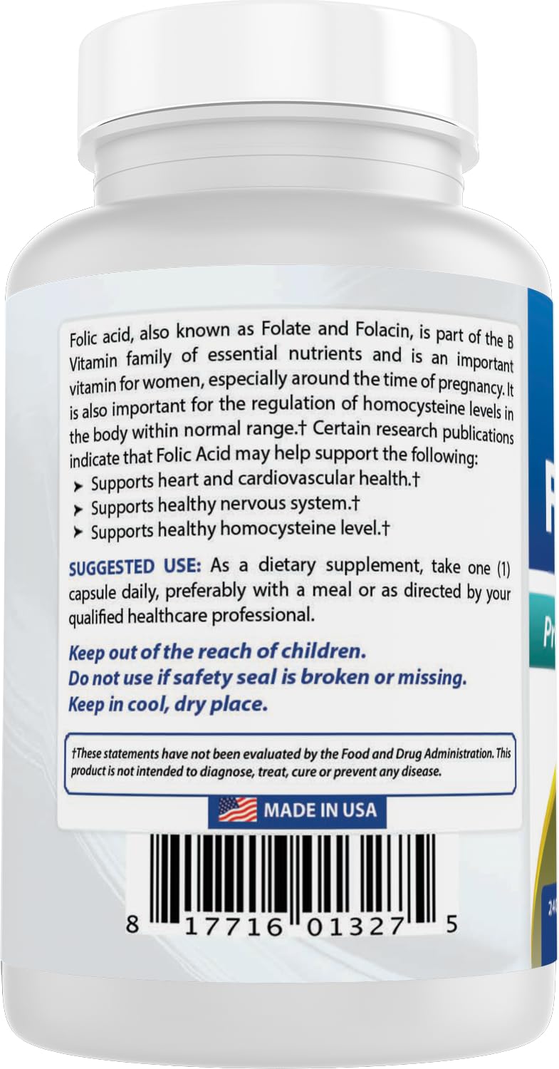 240 capsules Folic Acid supply