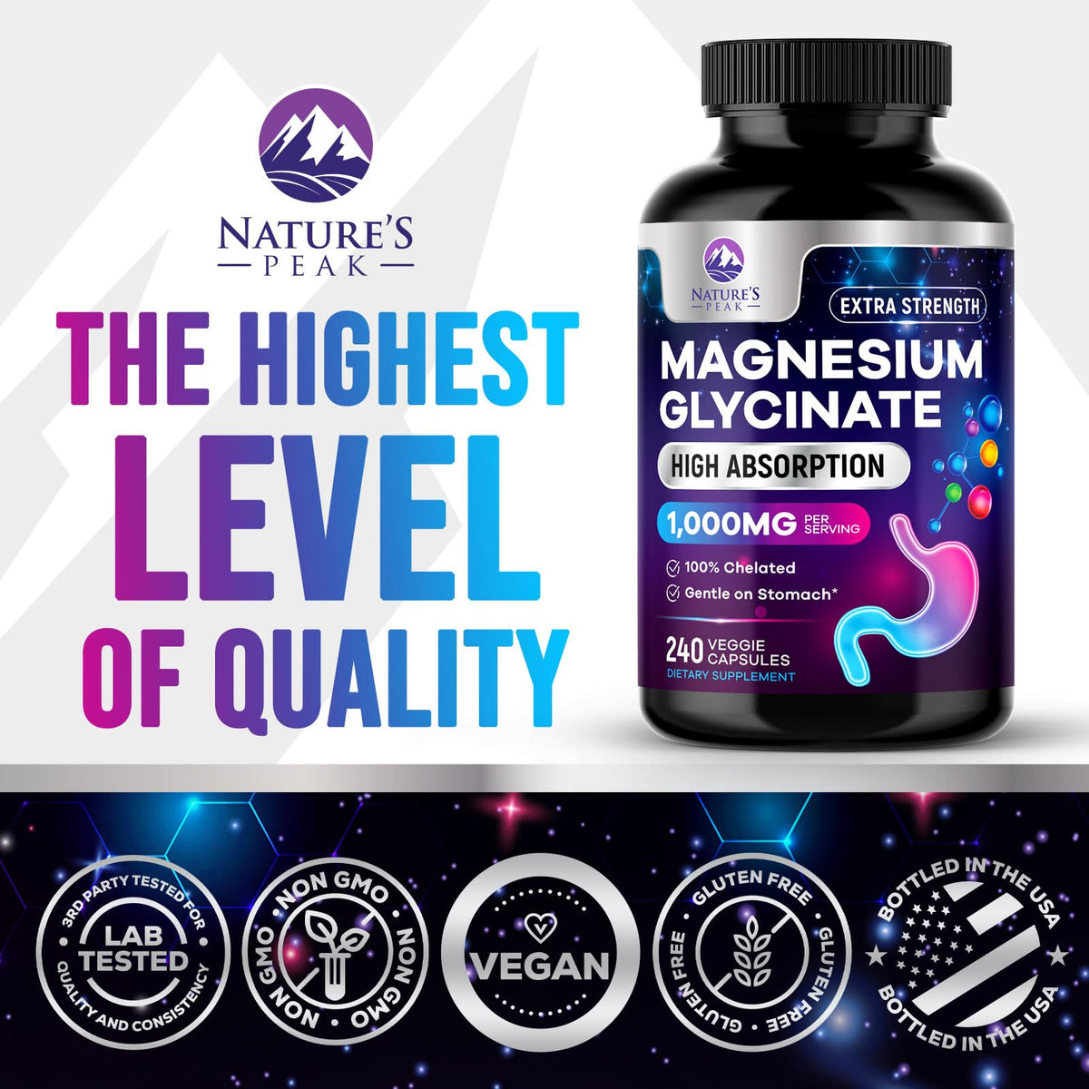 240 capsules for daily magnesium intake