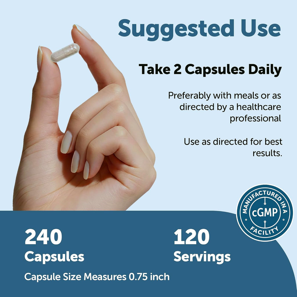 240 capsules for daily zinc intake