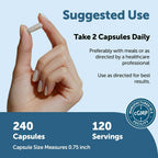 240 capsules for daily zinc intake