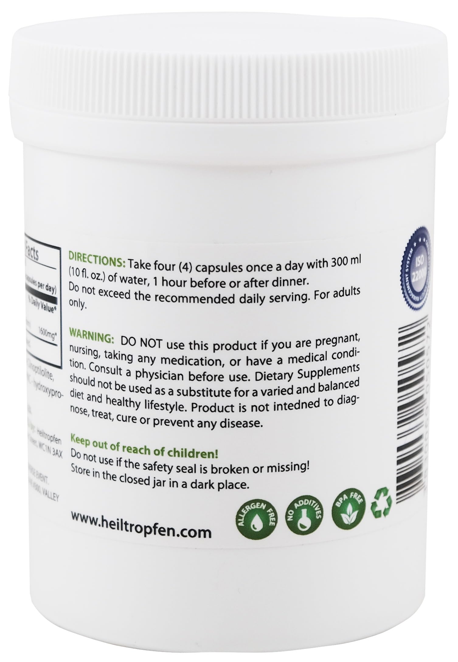 240 capsules for effective detox