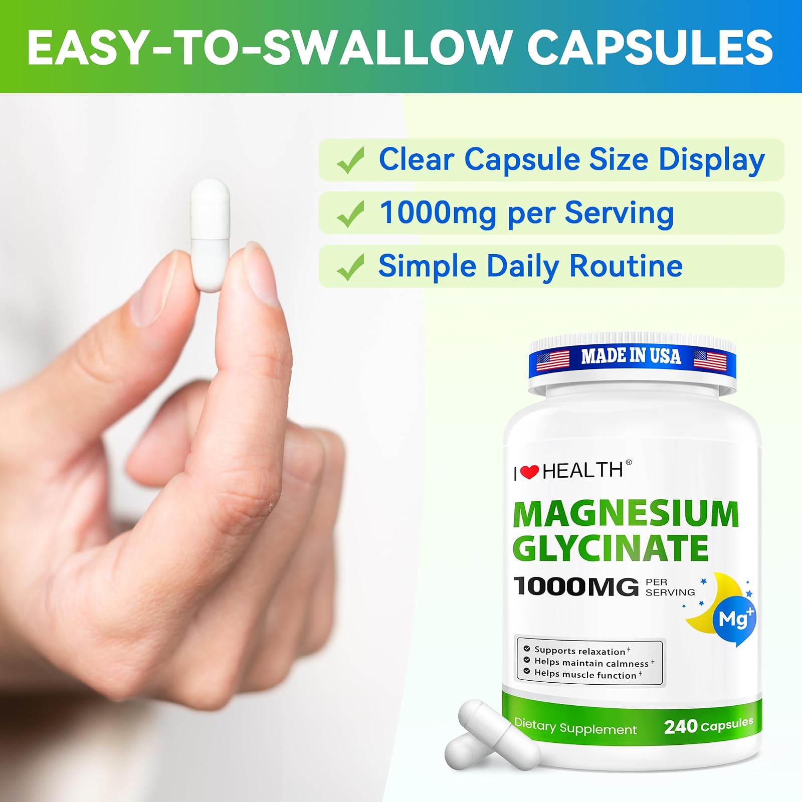 240 capsules for long-lasting supply