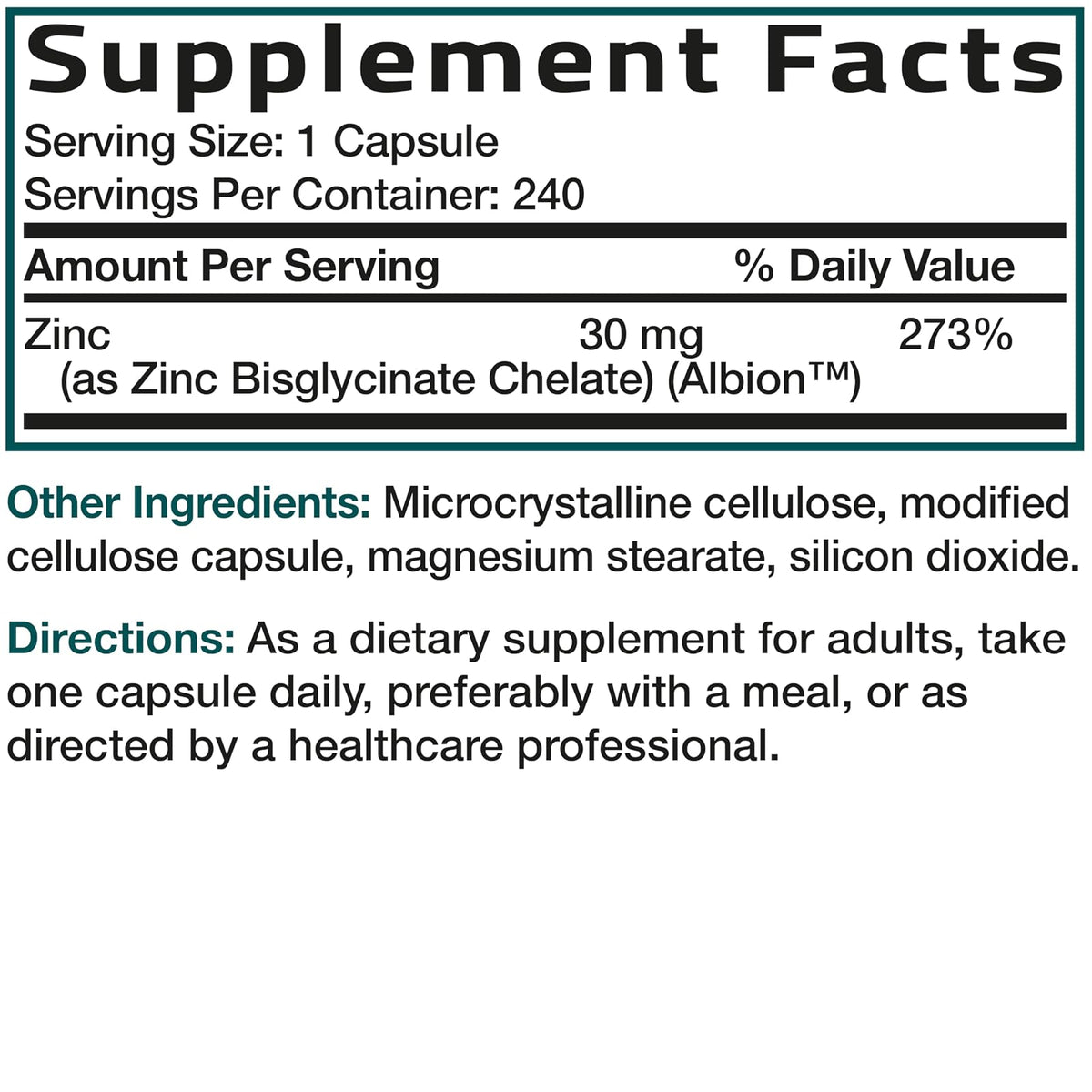 240 capsules for long-lasting supply