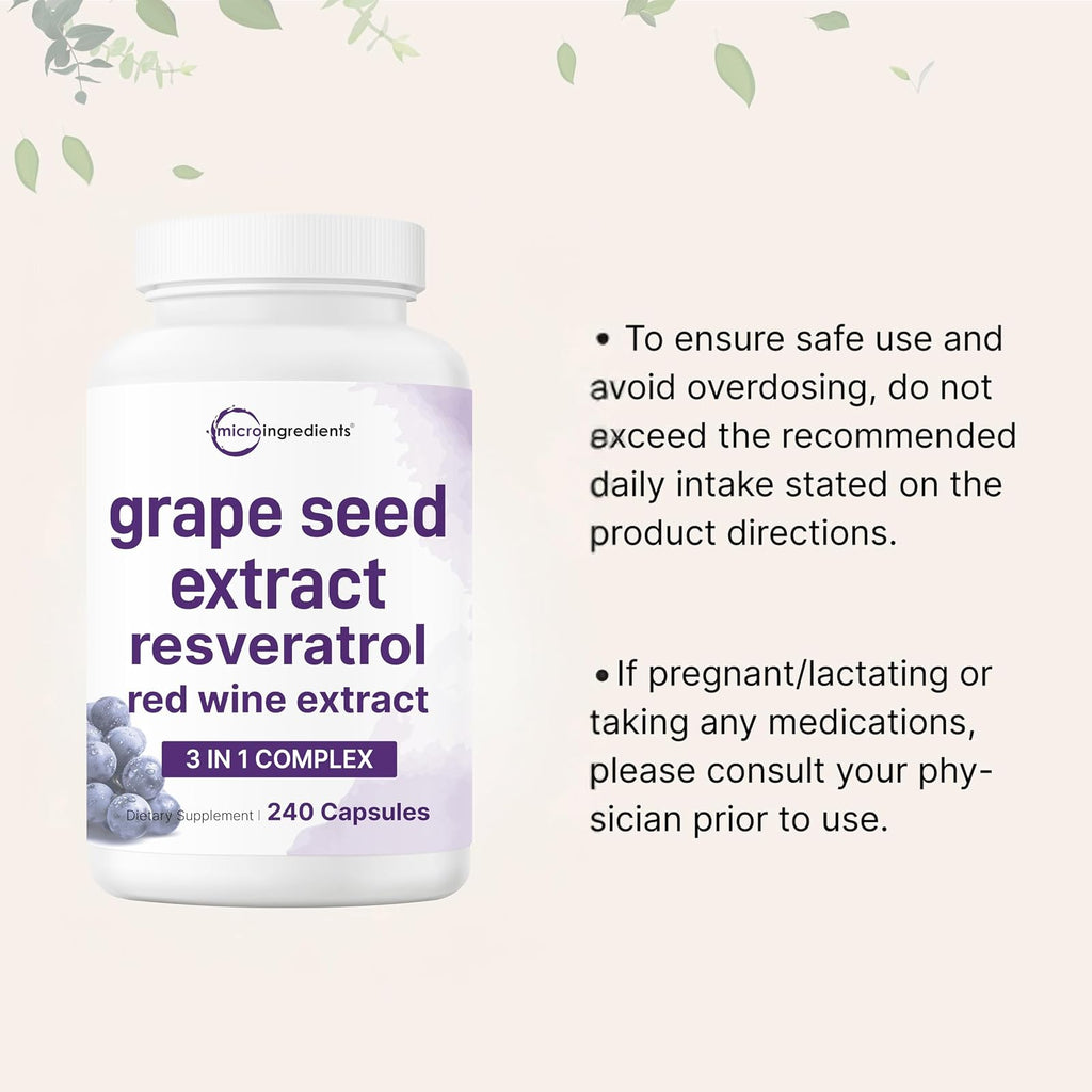 240 capsules grape seed extract value