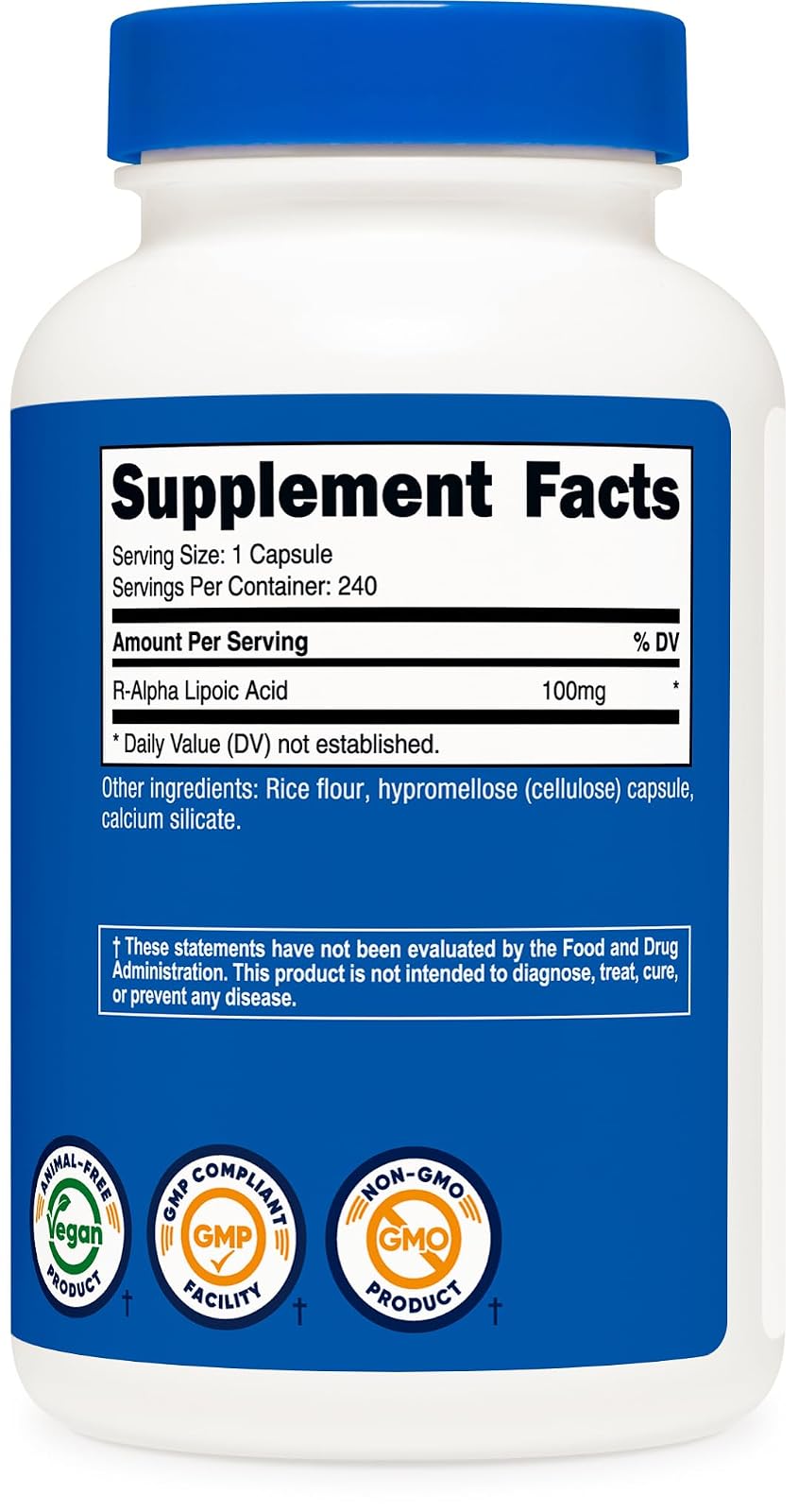 240 capsules of alpha lipoic acid