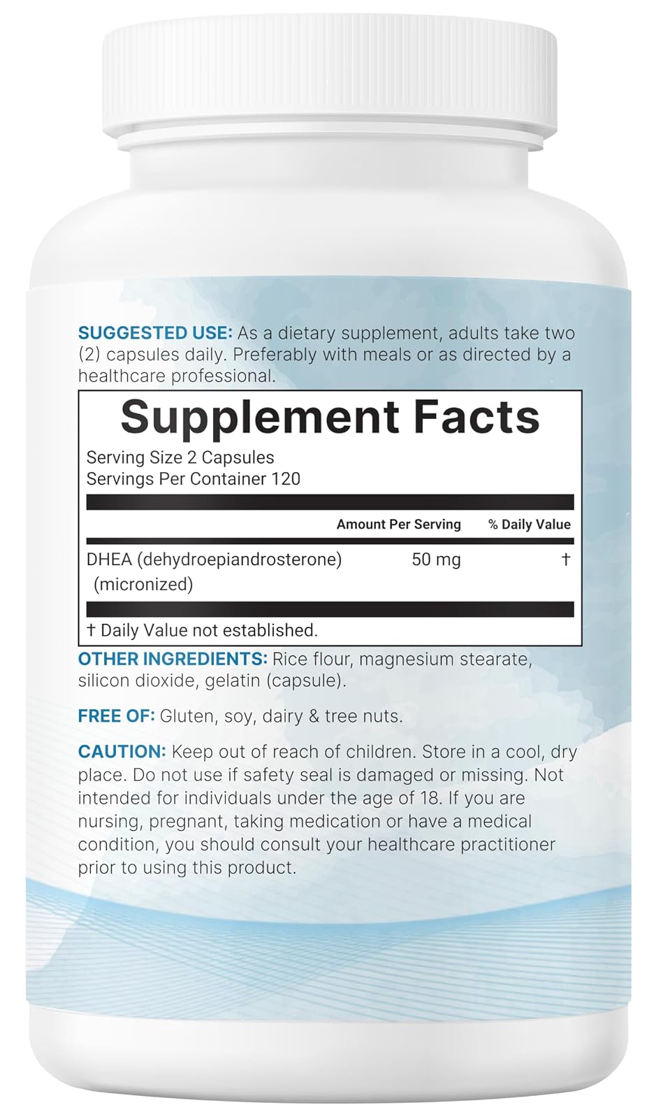 240 capsules of DHEA for convenience