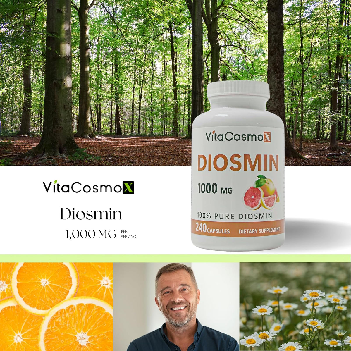240 capsules of Diosmin extract