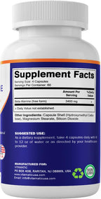 240 capsules of energy-boosting Beta-Alanine