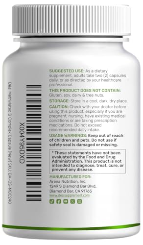 240 capsules of essential B vitamins