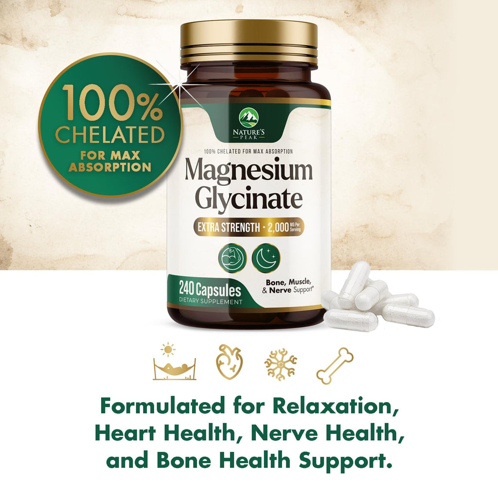240 capsules of magnesium glycinate