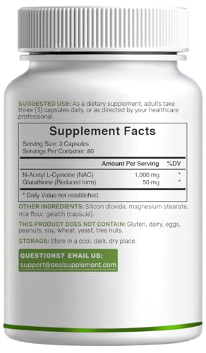 240 capsules of N-Acetyl Cysteine