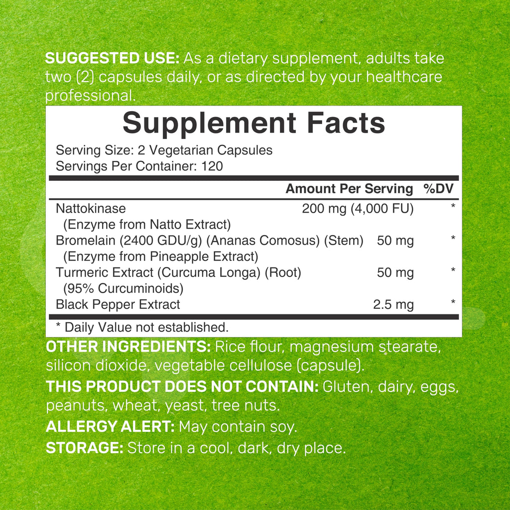 240 capsules of Nattokinase supplement