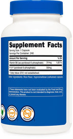 240 capsules of Nutricost B6