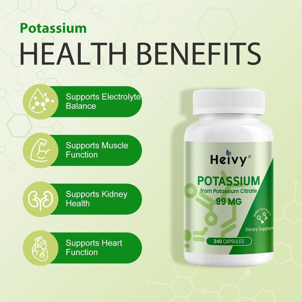 240 capsules of potassium for energy