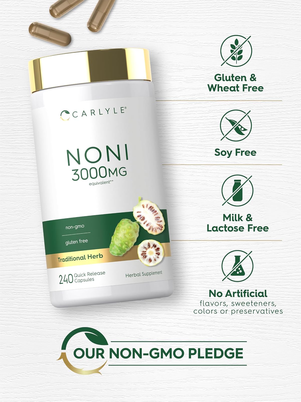 240 capsules of pure Noni extract