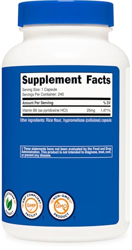 240 capsules of Vitamin B6