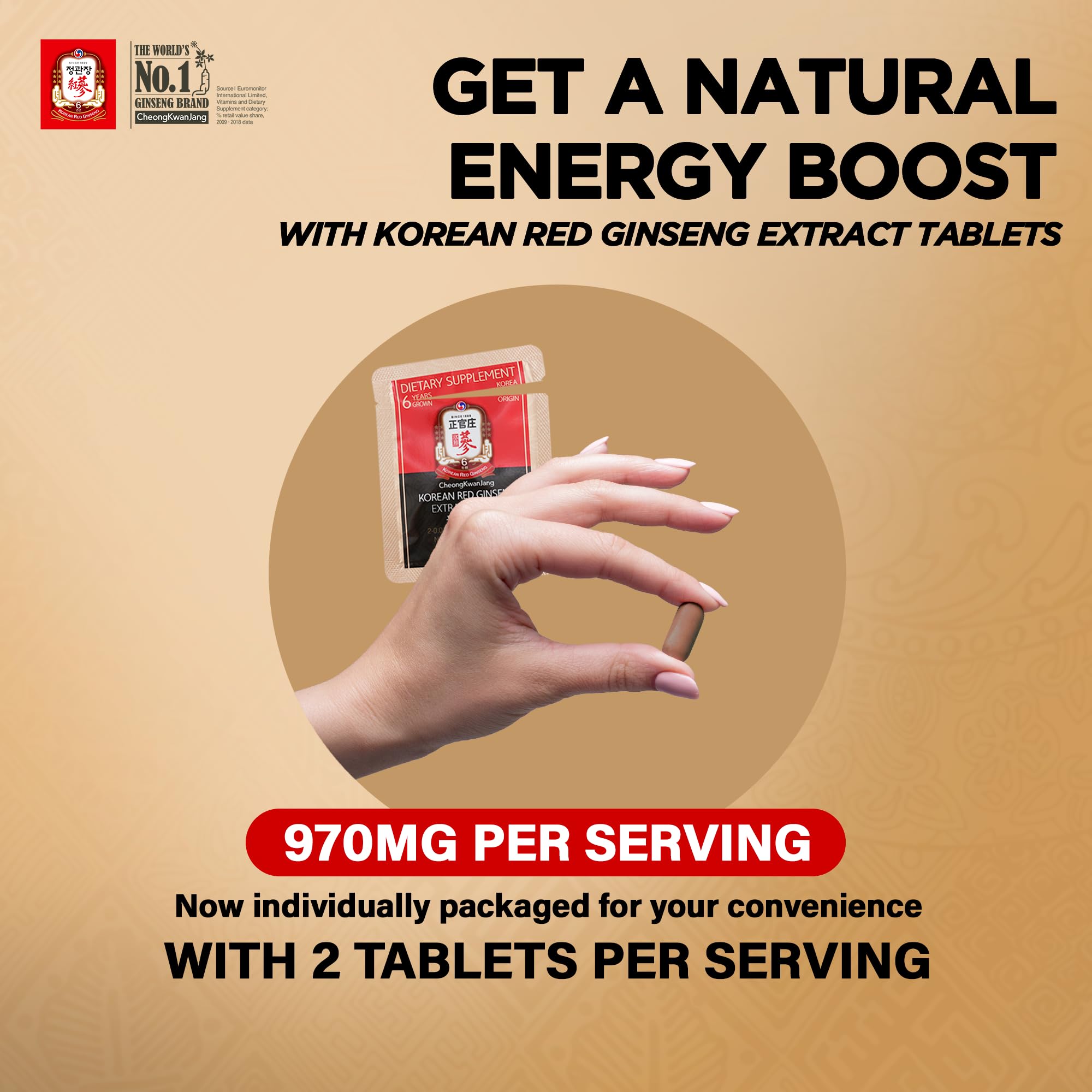 240 count ginseng extract tablets