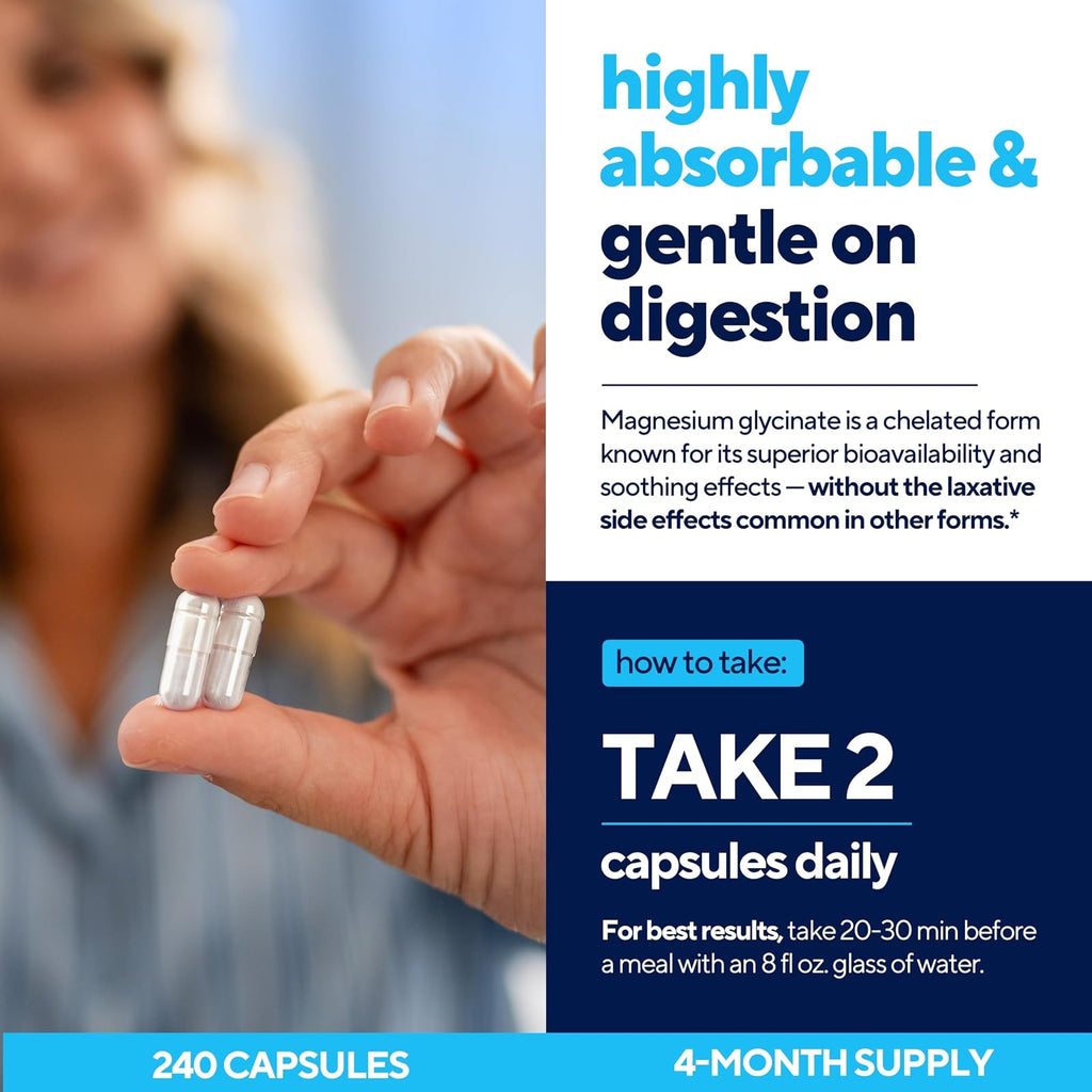 240 count magnesium capsules for wellness