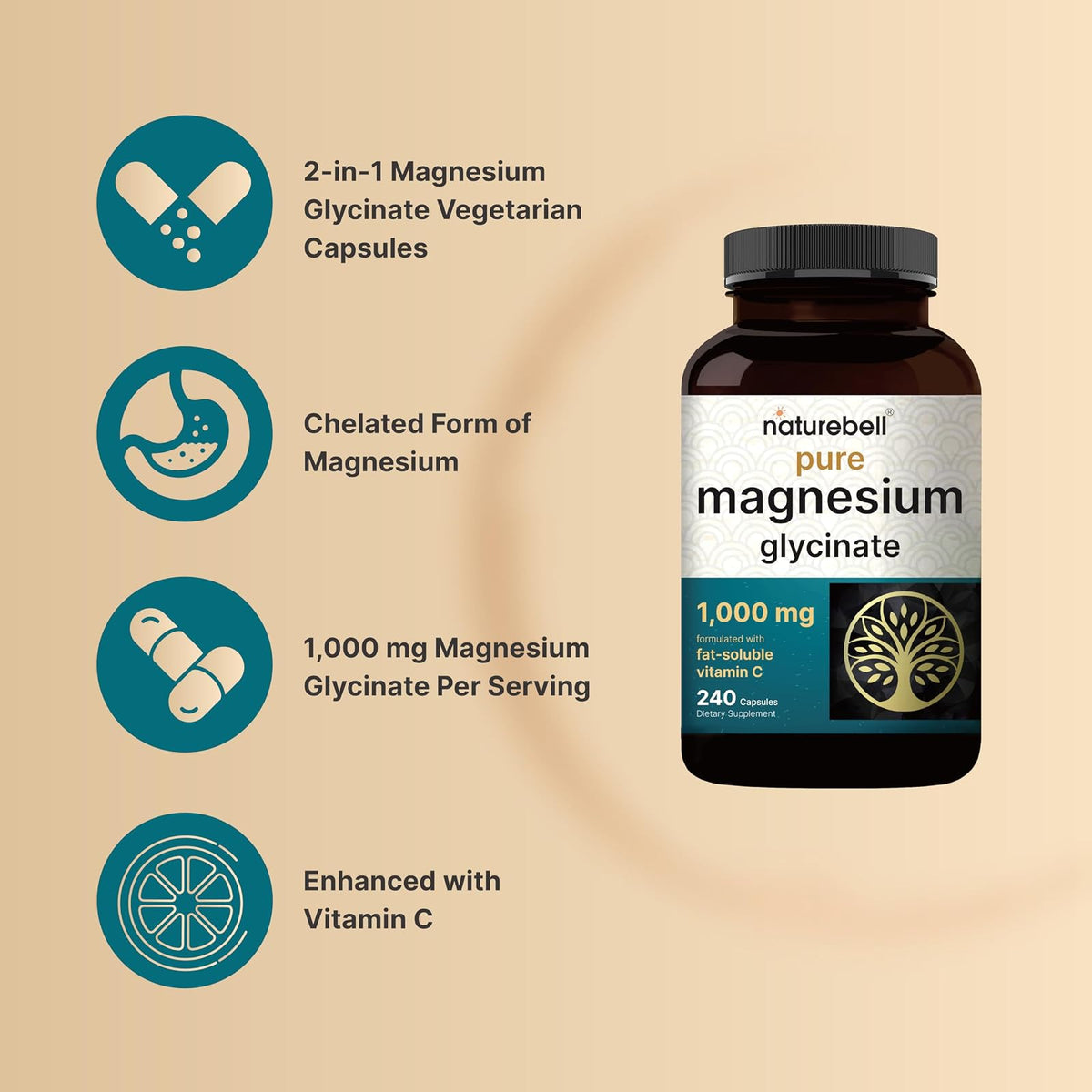 240 count magnesium glycinate bottle