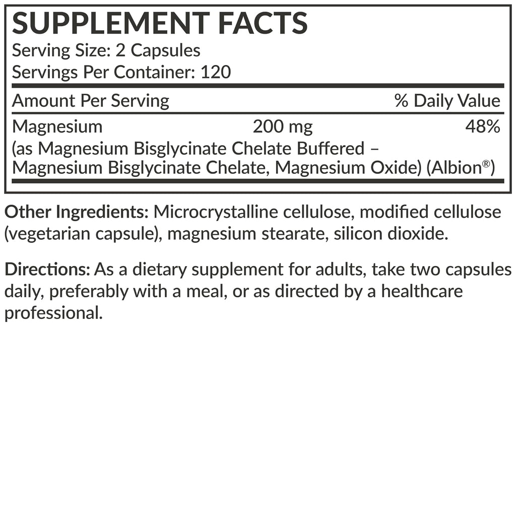 240 count magnesium glycinate bottle