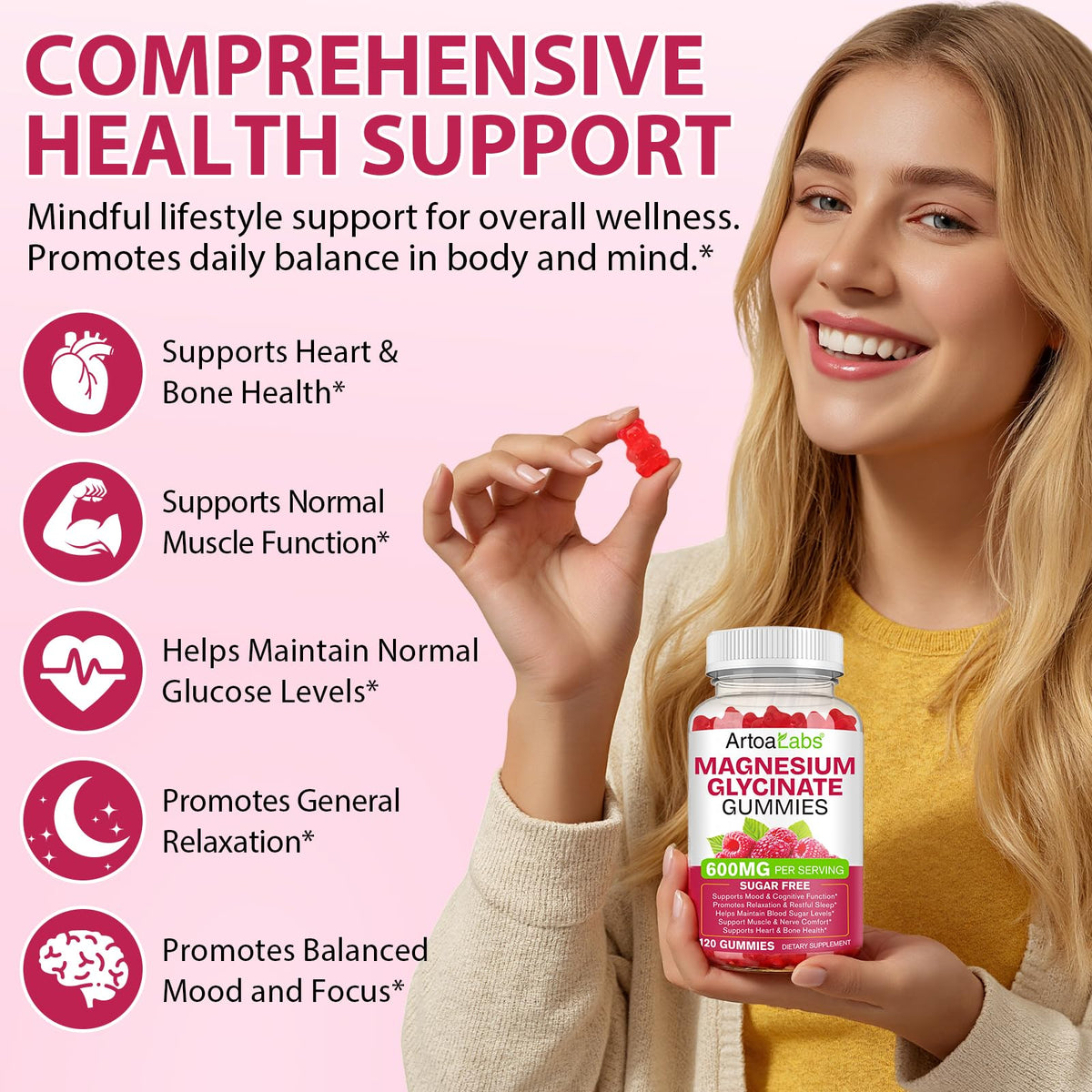 240 count magnesium supplement gummies