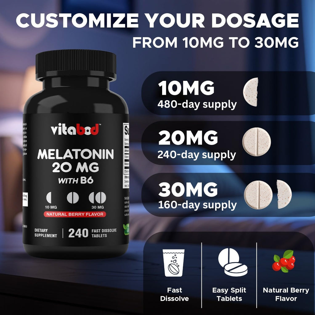 240 count melatonin supply