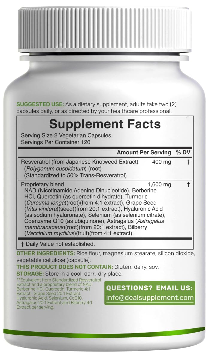 240 count Resveratrol Complex for vitality